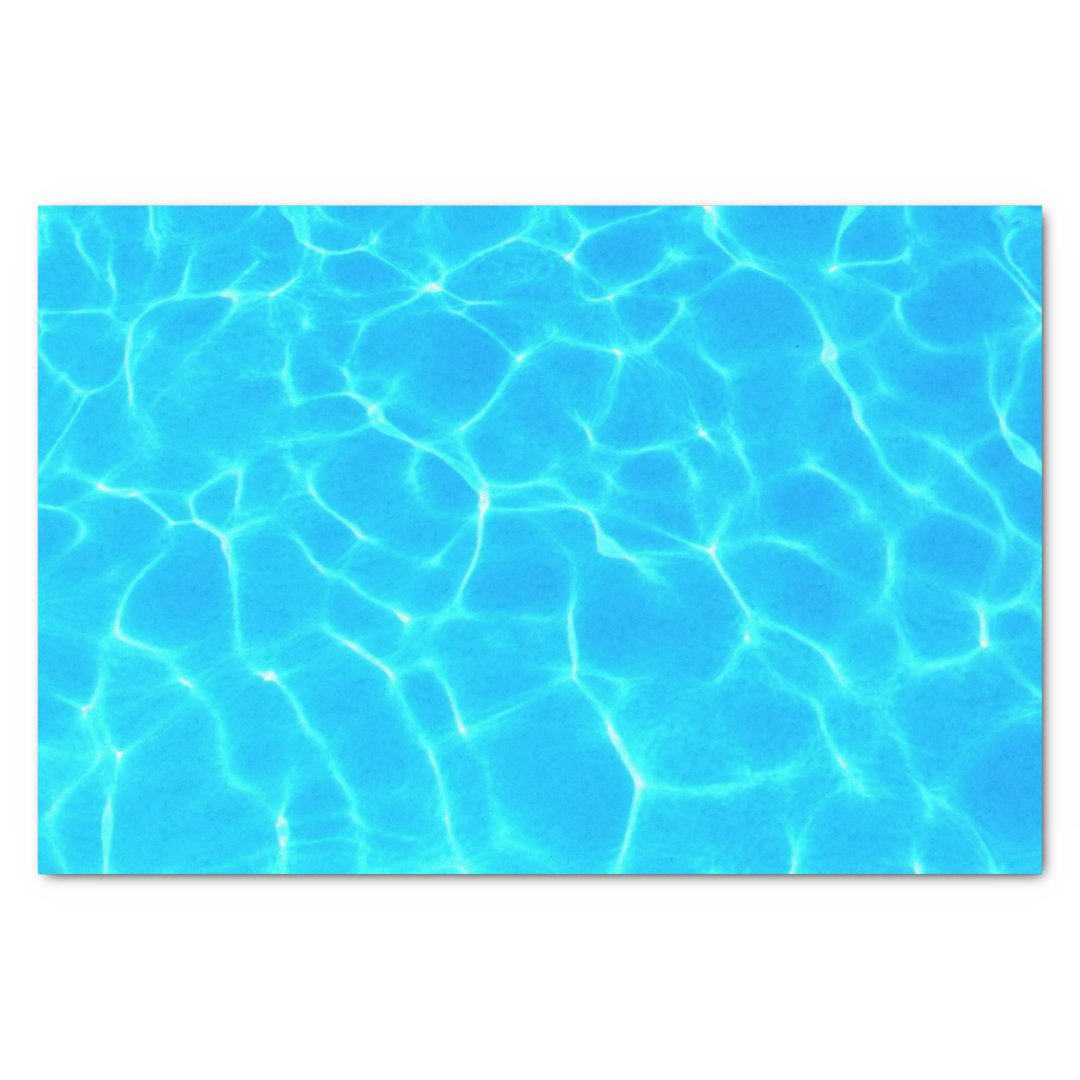 Shimmering Blue Pool Water Reflections Photo Tissue Paper | Zazzle