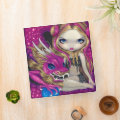 Shimmering Pink Dragon BINDER fairy fantasy | Zazzle