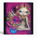 Shimmering Pink Dragon BINDER fairy fantasy | Zazzle