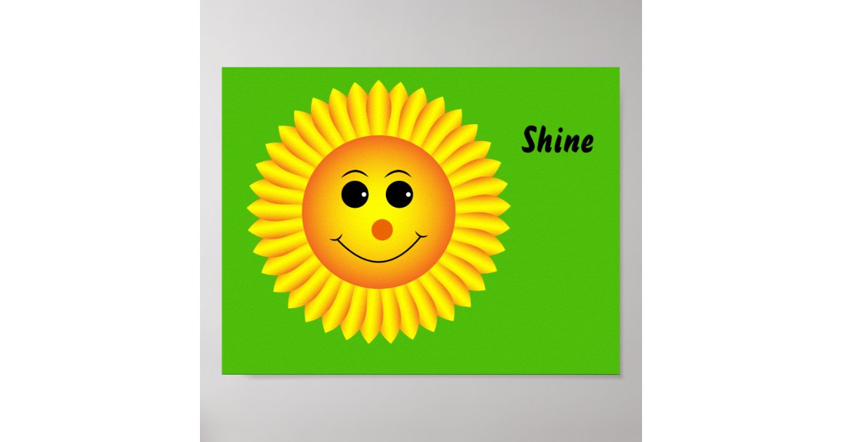 Shine Sun poster | Zazzle