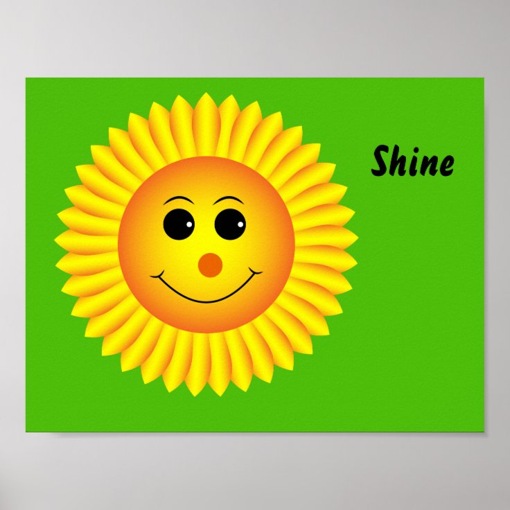 Shine Sun poster | Zazzle