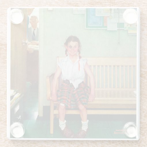 Shiner or Outside the Principal's Office Glass Coaster | Zazzle