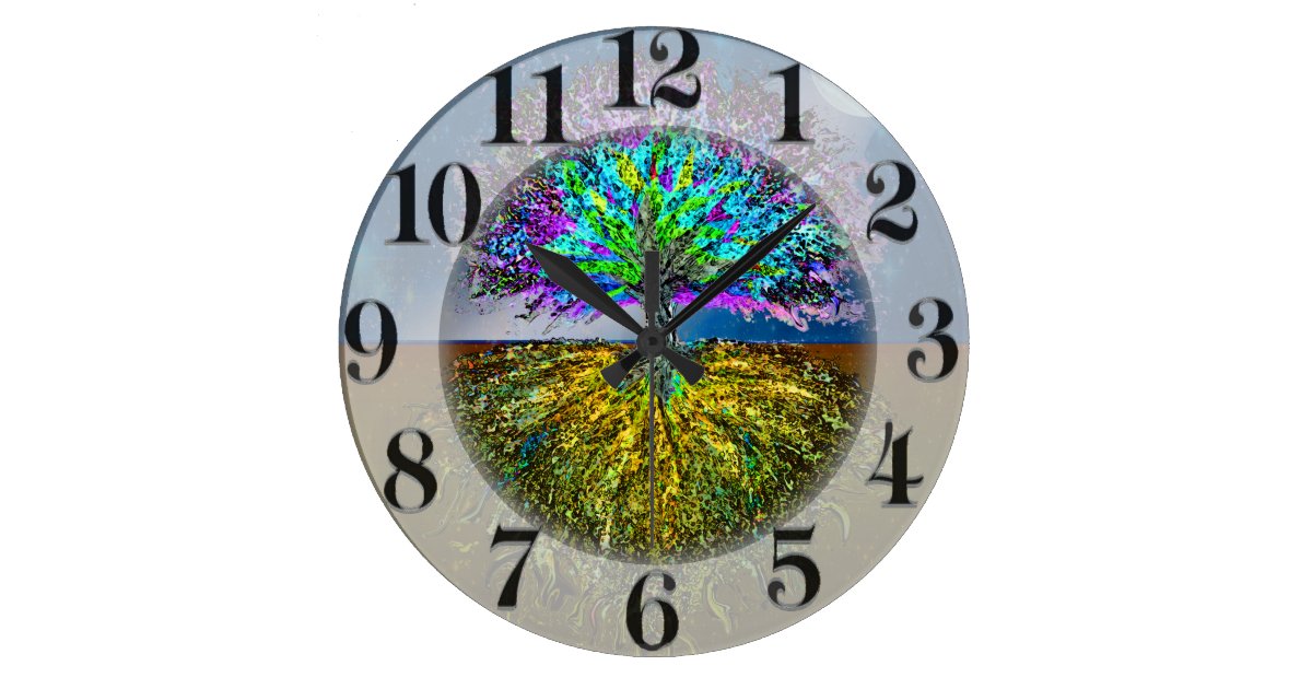 Shining From Within Large Clock | Zazzle.com