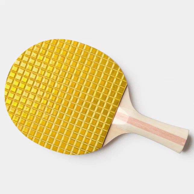 shining gold pattern textures ping pong paddle | Zazzle
