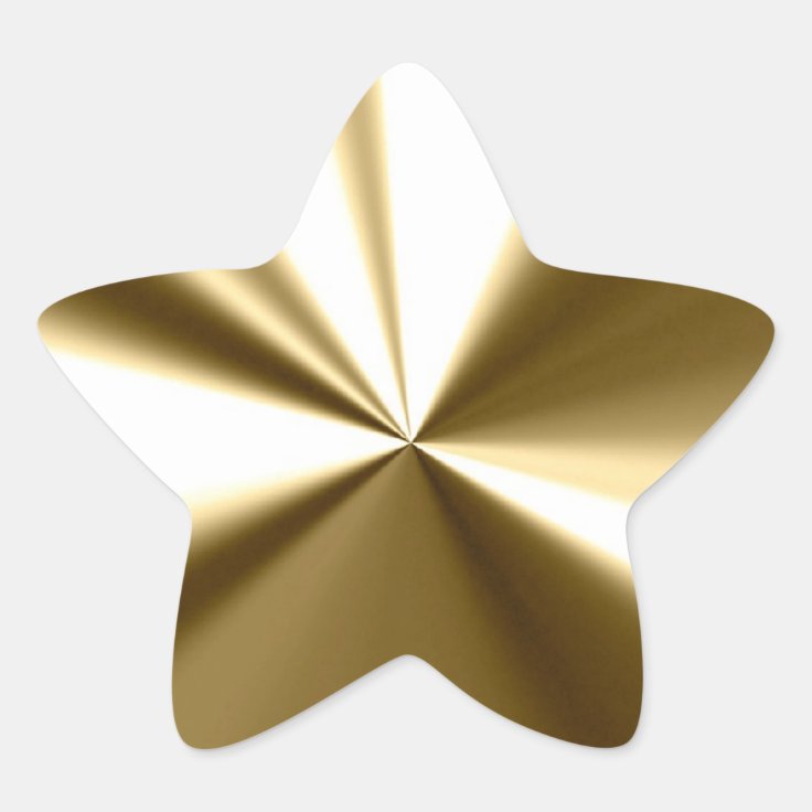 Shining Gold Star Stickers | Zazzle