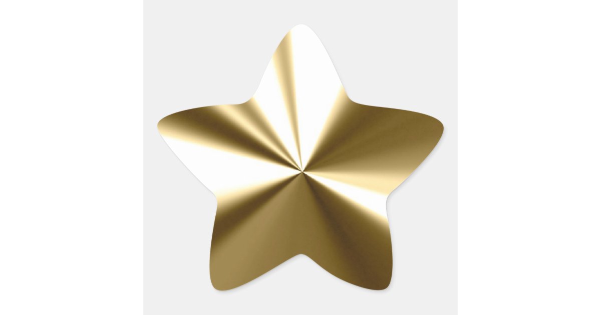 Shining Gold Star Stickers | Zazzle