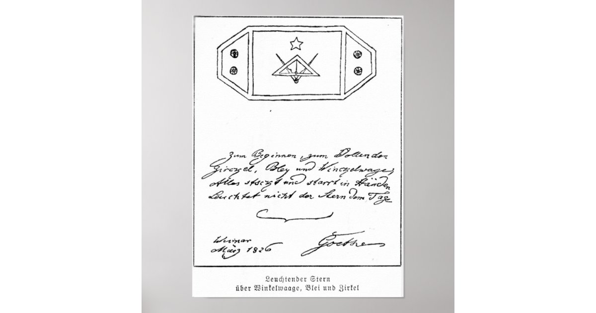 Shining star over square and Compass and lead Poster | Zazzle.com