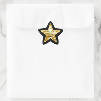 Shining Star Star Sticker | Zazzle