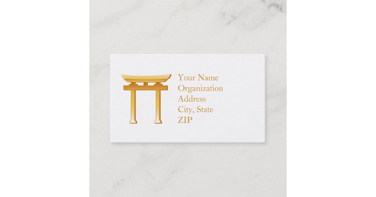 Shinto Symbol Business Card | Zazzle