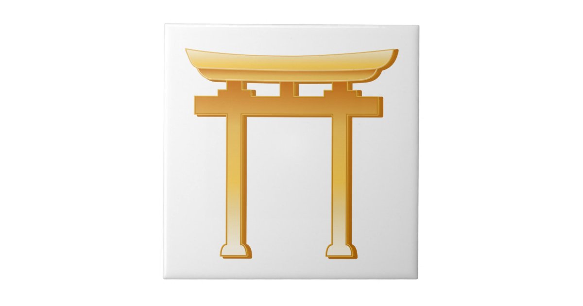 Shinto Symbol Tile | Zazzle