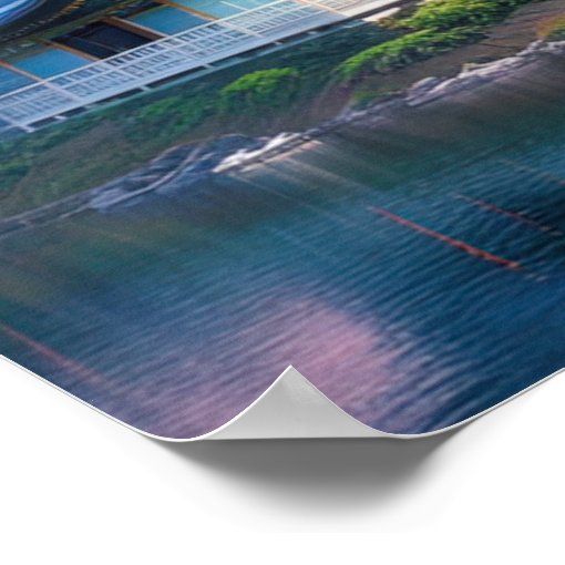 Shinto Temple Blossom Poster | Zazzle