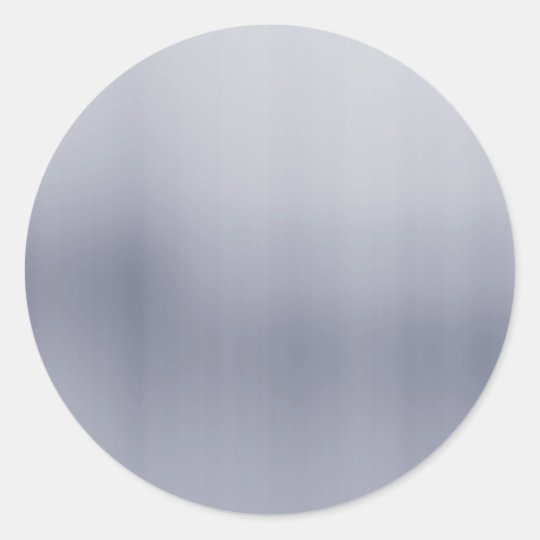 Shiny Brushed Aluminum Textured Classic Round Sticker | Zazzle.com