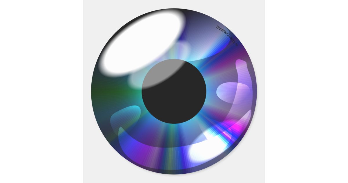 Shiny eye stickers | Zazzle