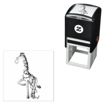 Shiny Giraffe Self-inking Stamp | Zazzle