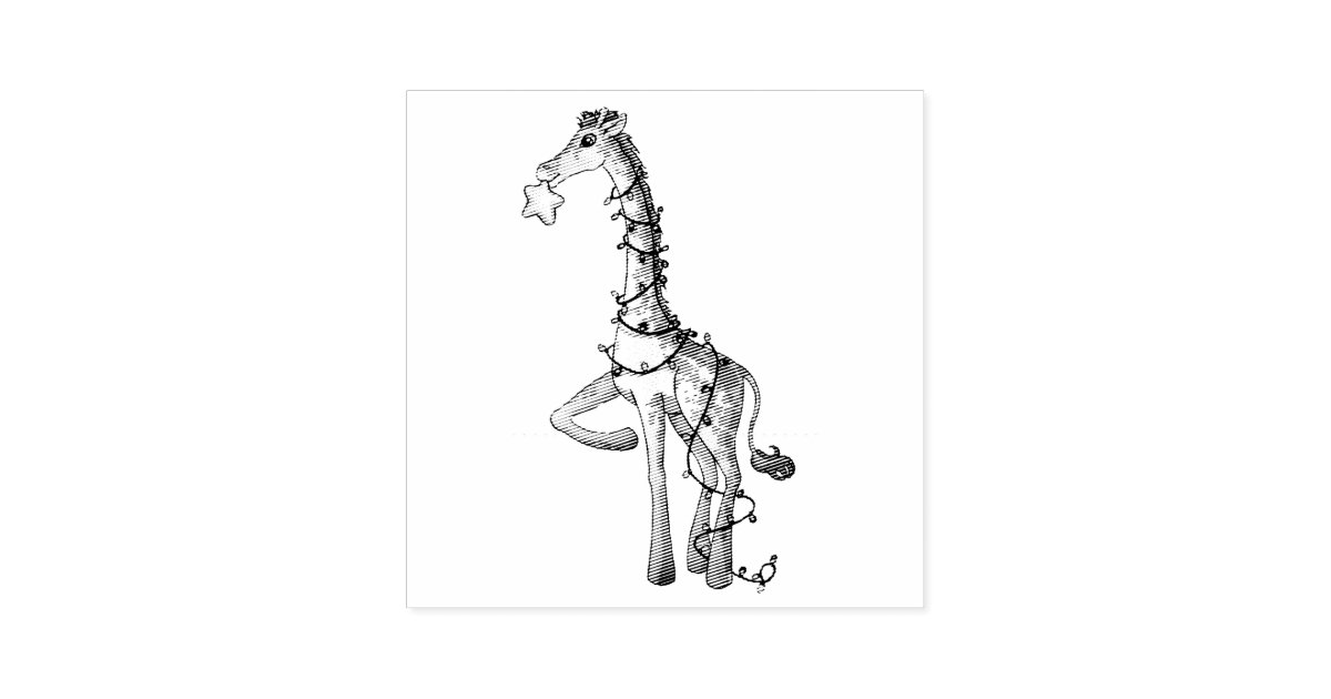 Shiny Giraffe Self-inking Stamp | Zazzle