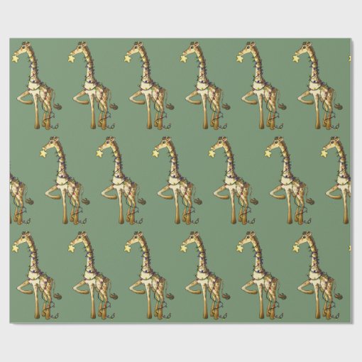 Shiny Giraffe Wrapping Paper | Zazzle