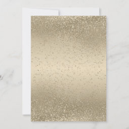 Shiny Gold Glitter Invitation | Zazzle