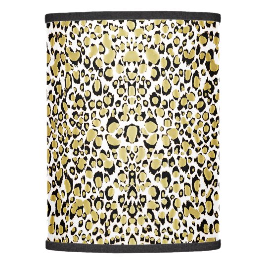 Shiny Gold Leopard Animal Print Lamp Shade | Zazzle.com