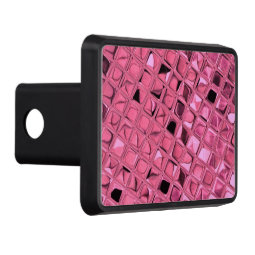 Shiny Metallic Pink Diamond Faux Serpentine Tow Hitch Cover | Zazzle