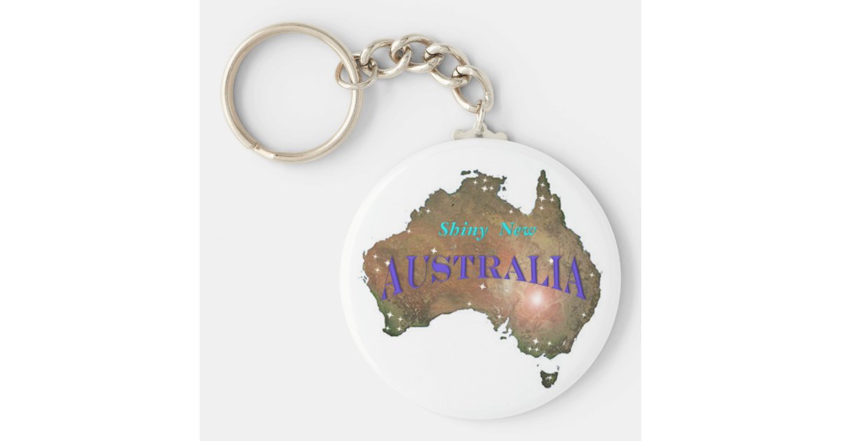 Shiny New Australia Keychain | Zazzle.com