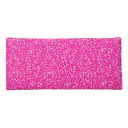 Shiny Pink Glitter Pencil Case | Zazzle
