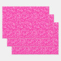 Shiny Pink Glitter Wrapping Paper Sheets | Zazzle