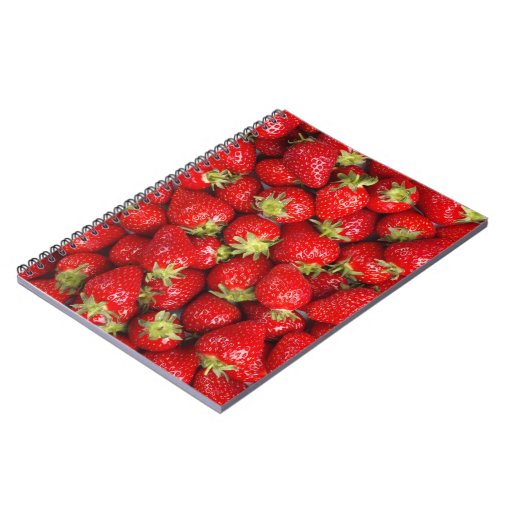 Shiny Red Strawberries Notebook | Zazzle