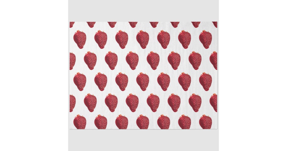 Shiny Strawberry Tissue Paper | Zazzle