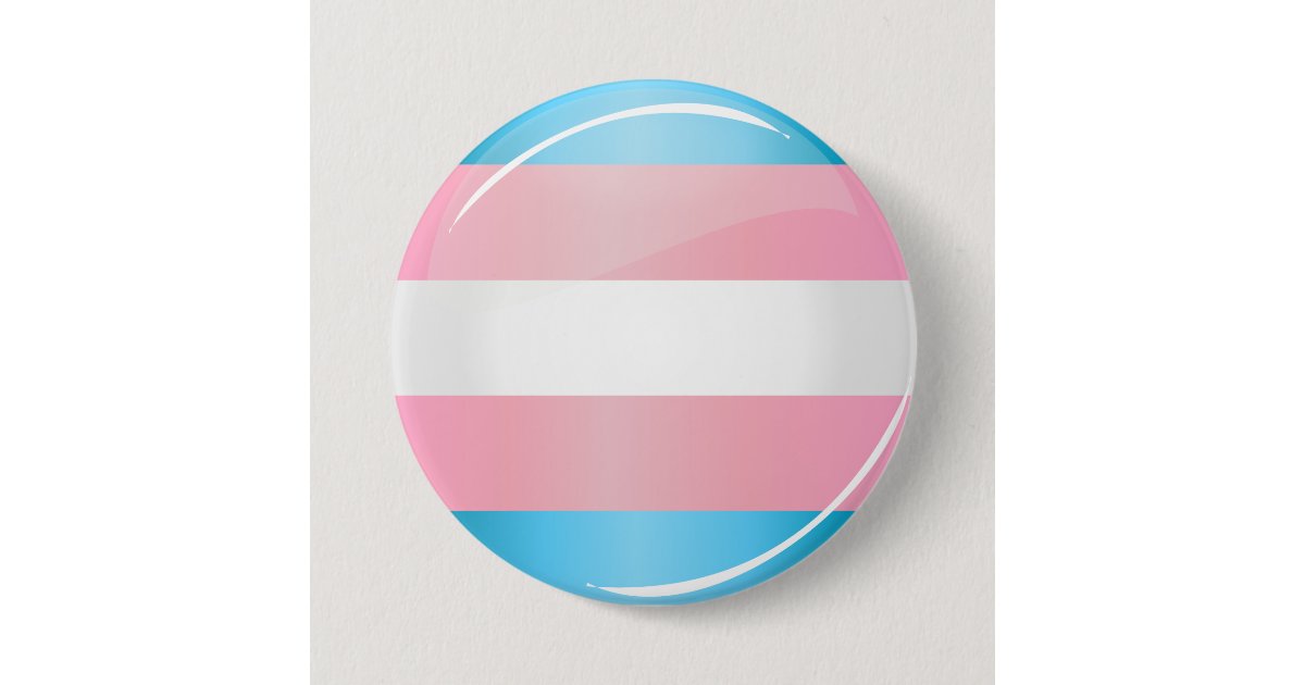 Shiny Transgender Pride Flag Pinback Button | Zazzle