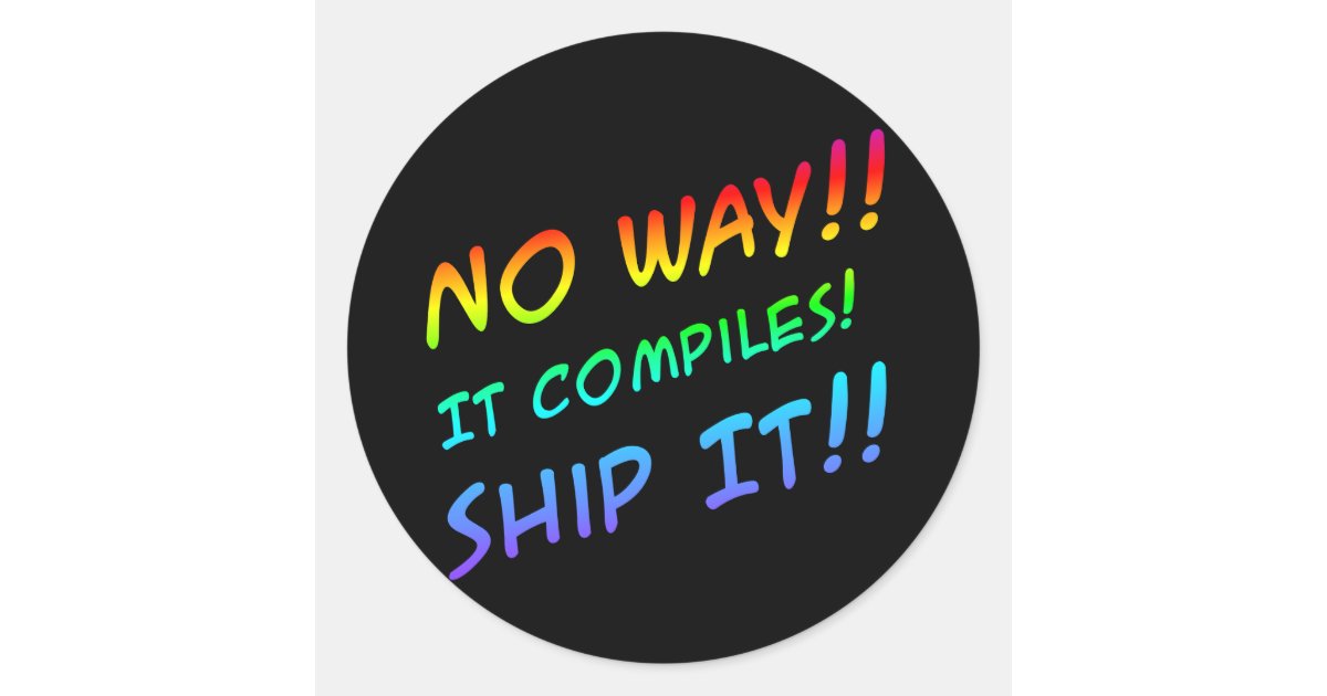 Ship It!! Sticker | Zazzle