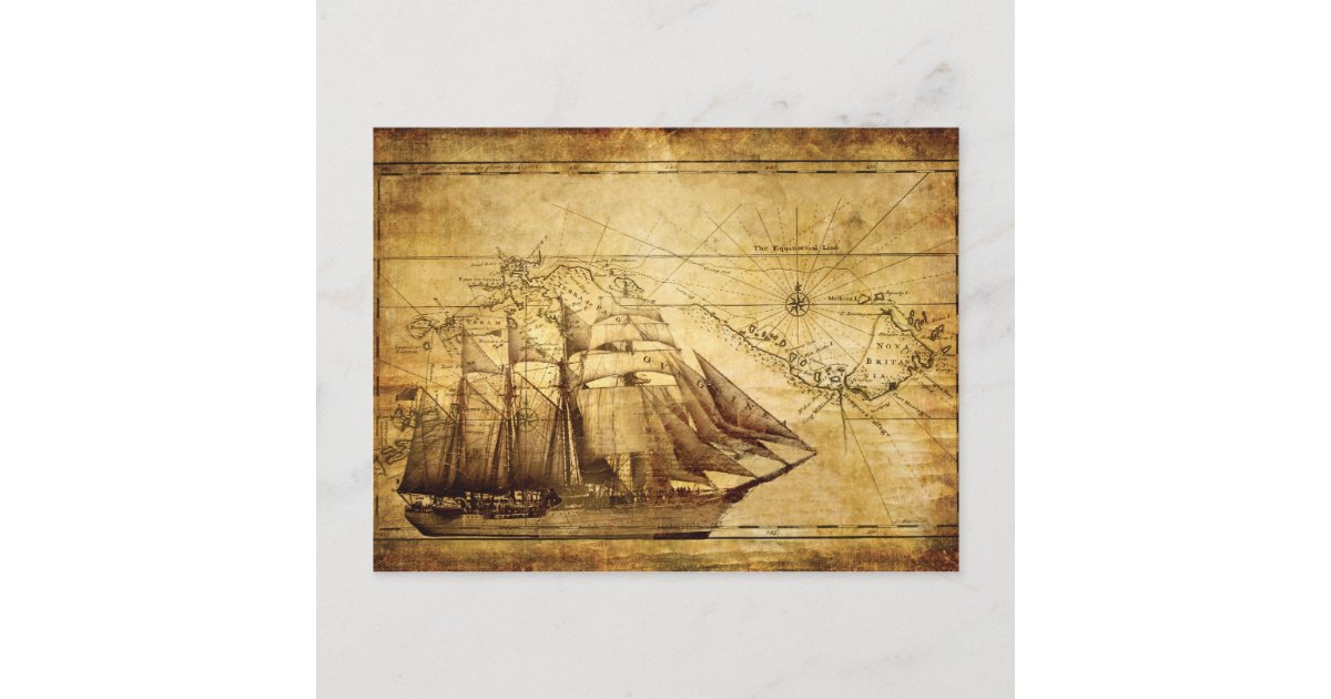 Ship Postcard | Zazzle