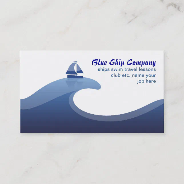 ship sea ocean business card | Zazzle