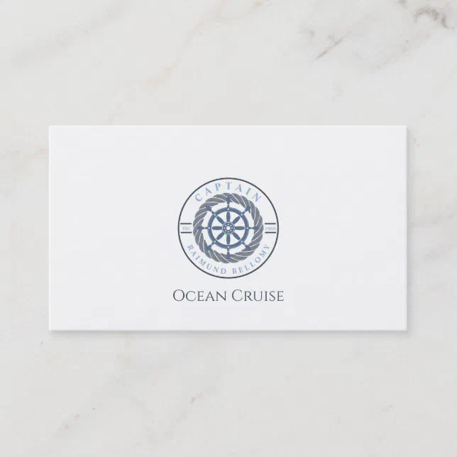 Ship Wheel Helm Business Card | Zazzle