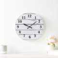 Shiplap Rustic Farmhouse Large Clock | Zazzle