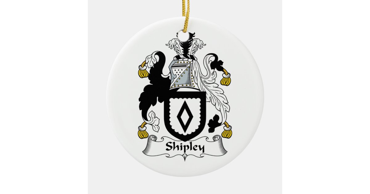 Shipley Family Crest Ceramic Ornament | Zazzle