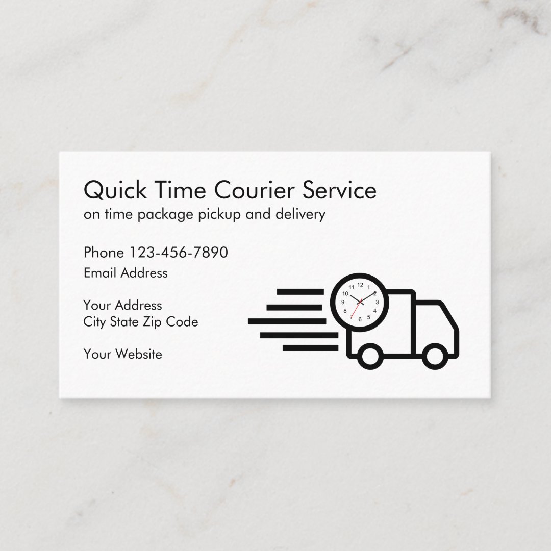 Shipping And Package Courier Business Card | Zazzle