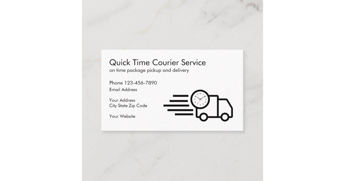 Shipping And Package Courier Business Card | Zazzle