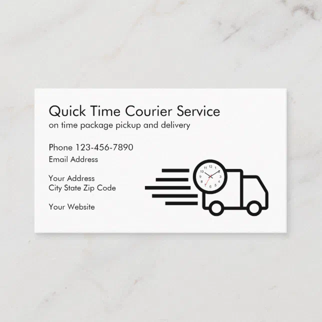 Shipping And Package Courier Business Card | Zazzle