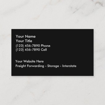 Shipping Business Cards | Zazzle