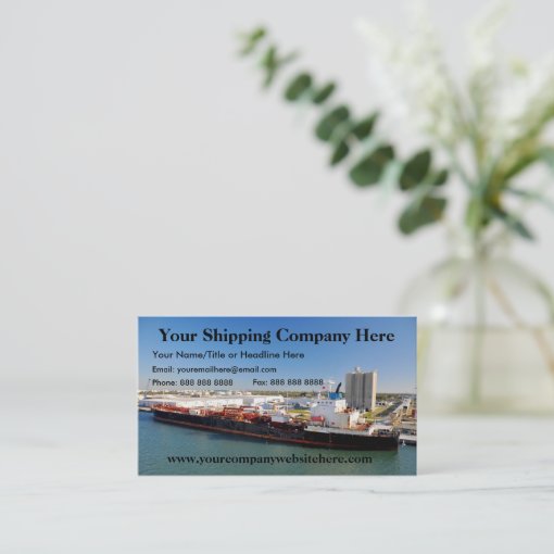 Shipping Company Business Card | Zazzle