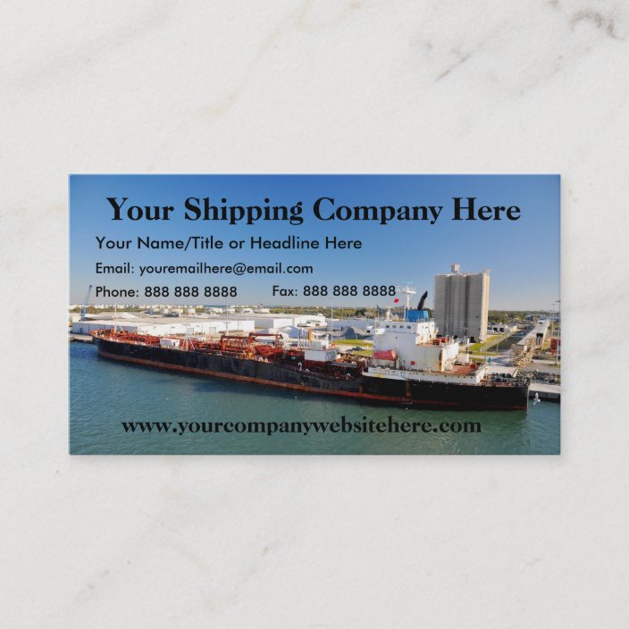 Shipping Company Business Card | Zazzle