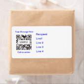 Shipping Label Template Generic 1 | Zazzle