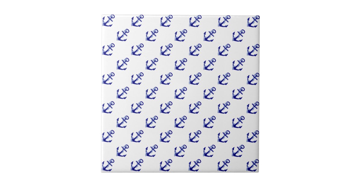 Ship's Anchors Ceramic Tile | Zazzle