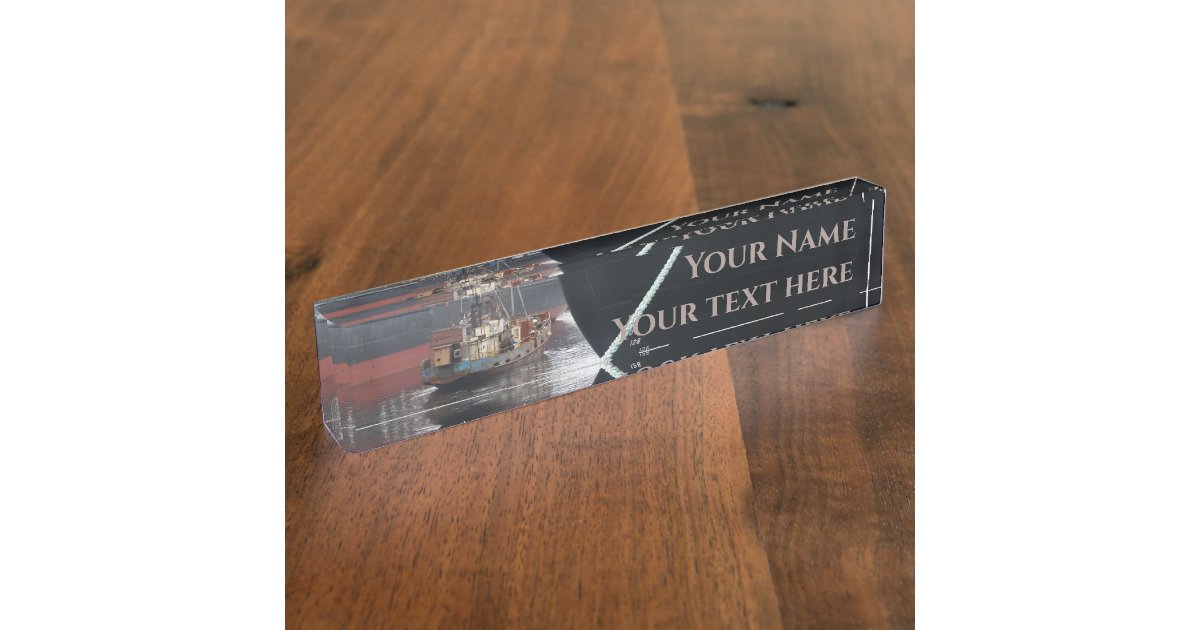 Ships desk name plate | Zazzle