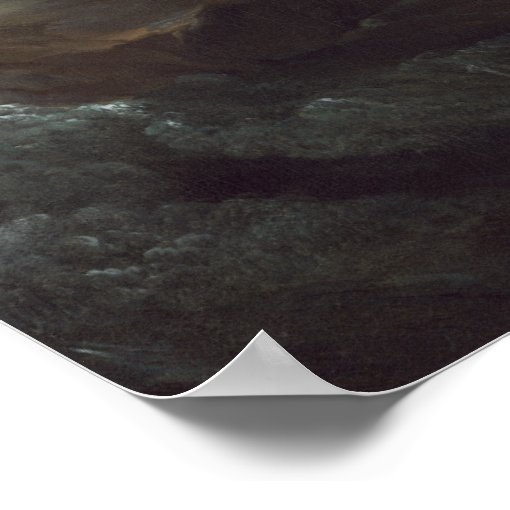 Ships in Distress off a Rocky Coast Poster | Zazzle