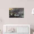 Ships in Distress off a Rocky Coast Poster | Zazzle
