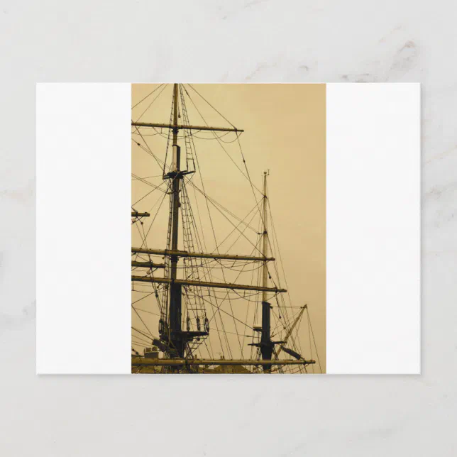 Ships mast postcard | Zazzle