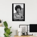 SHIRLEY CHISHOLM - BLACK HISTORY QUOTATION POSTER | Zazzle