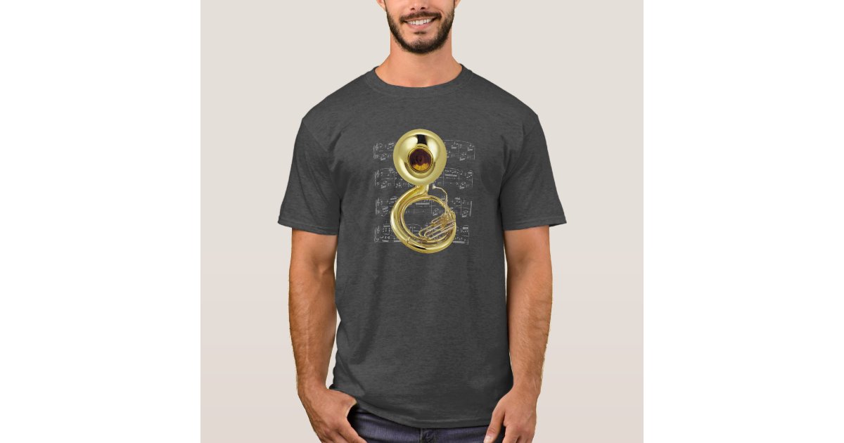 Shirt (dark) - Sousaphone - Pick your color | Zazzle