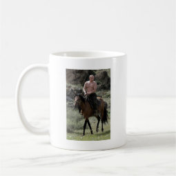 Shirtless Putin Rides a Horse Coffee Mug | Zazzle